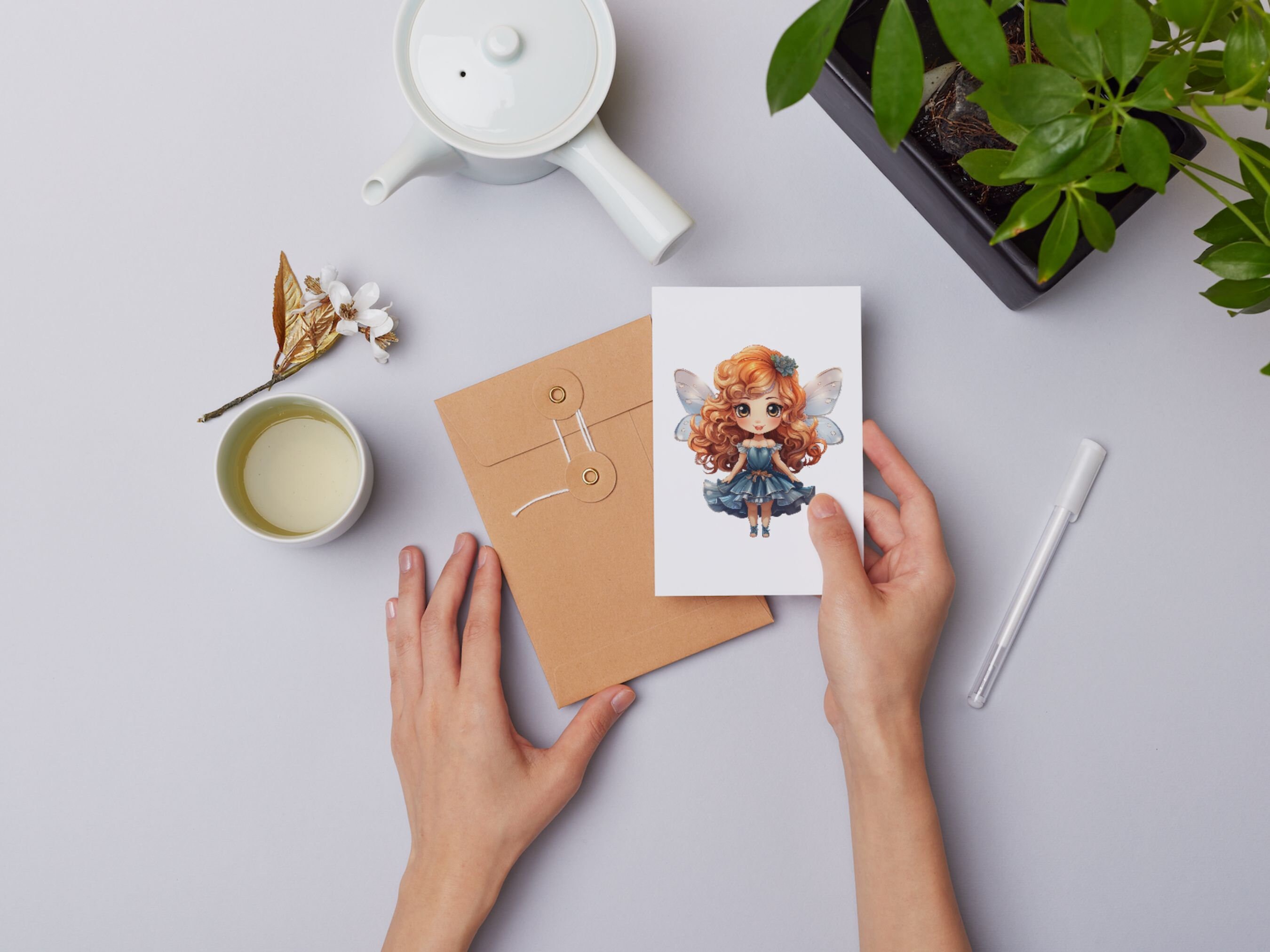 Magical Fairy Clipart Bundle, Fantasy Art, Fairies With Wings for ...