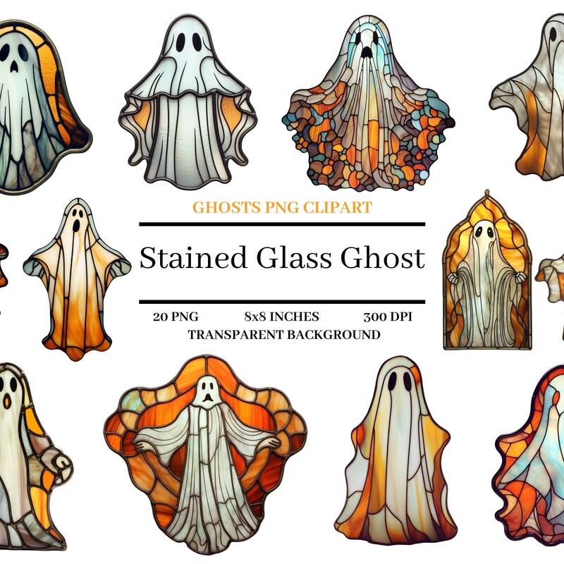 Stained Glass Ghost - Etsy