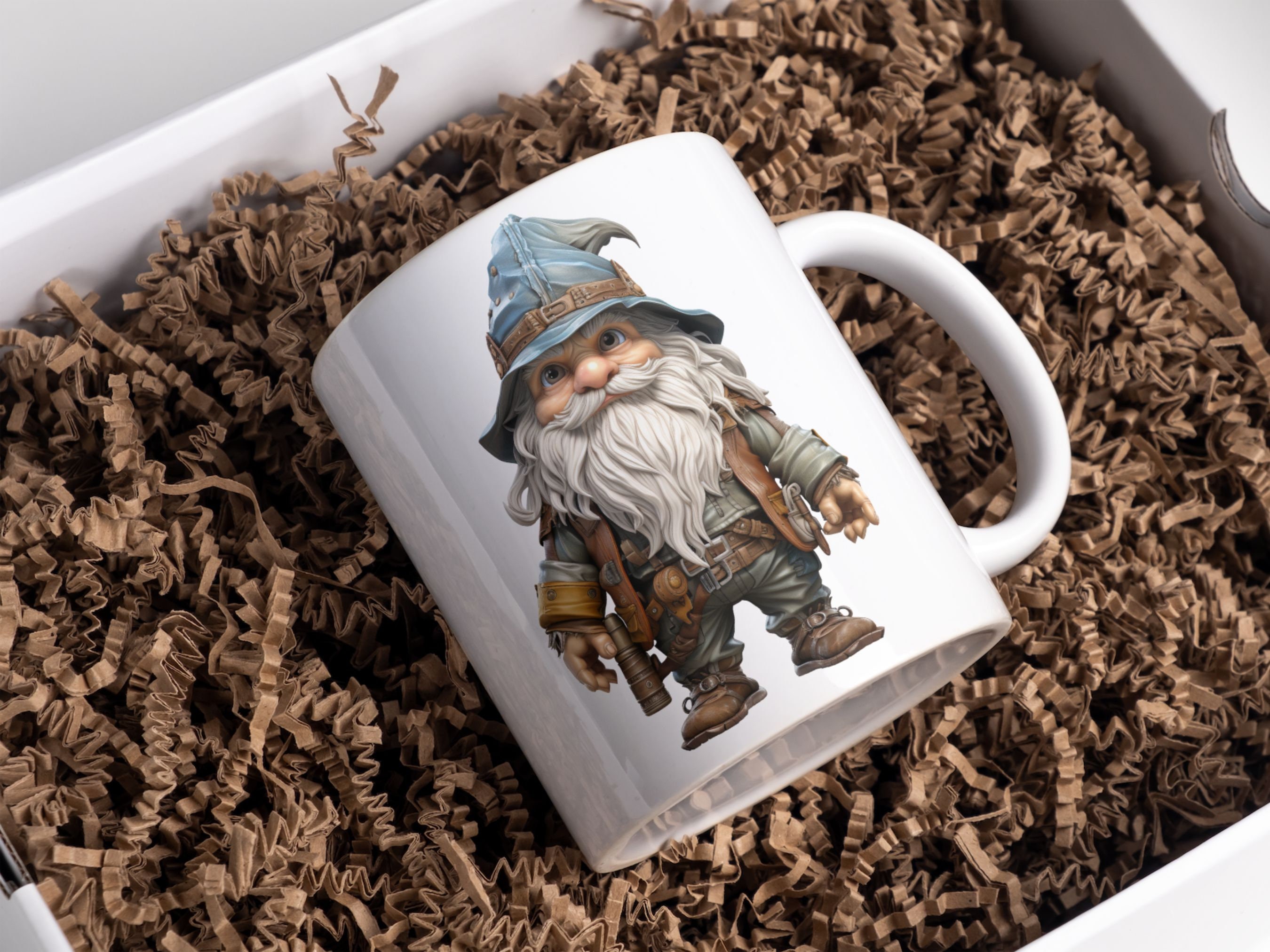 Realistic Fantasy Gnome Clipart Bundle PNG, Whimsical Garden Gnomes for ...