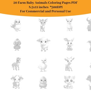 Cute Farm Animals Clipart Bundle Farm Animals PNG Farm Nursery Decor ...