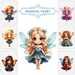 Magical Fairy Clipart Bundle, Fantasy Art, Fairies With Wings for ...