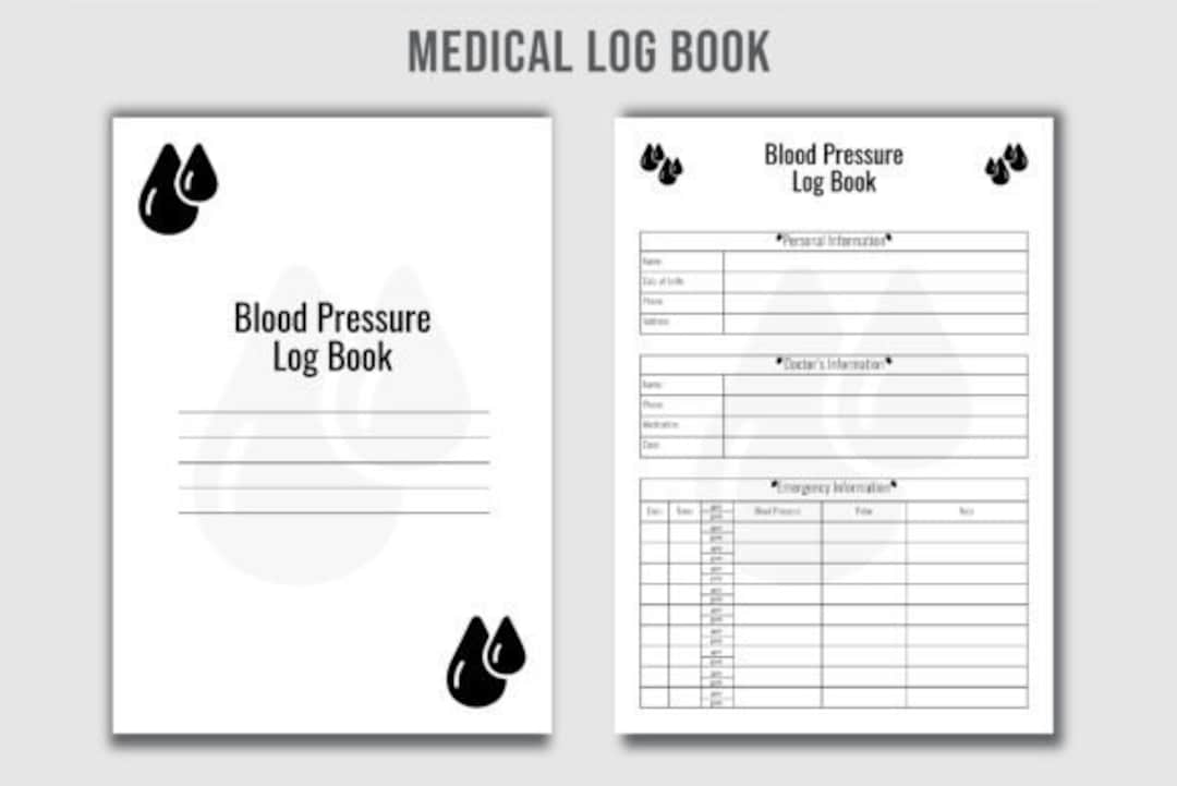 Medical Logbook Design for Print Ready - Etsy