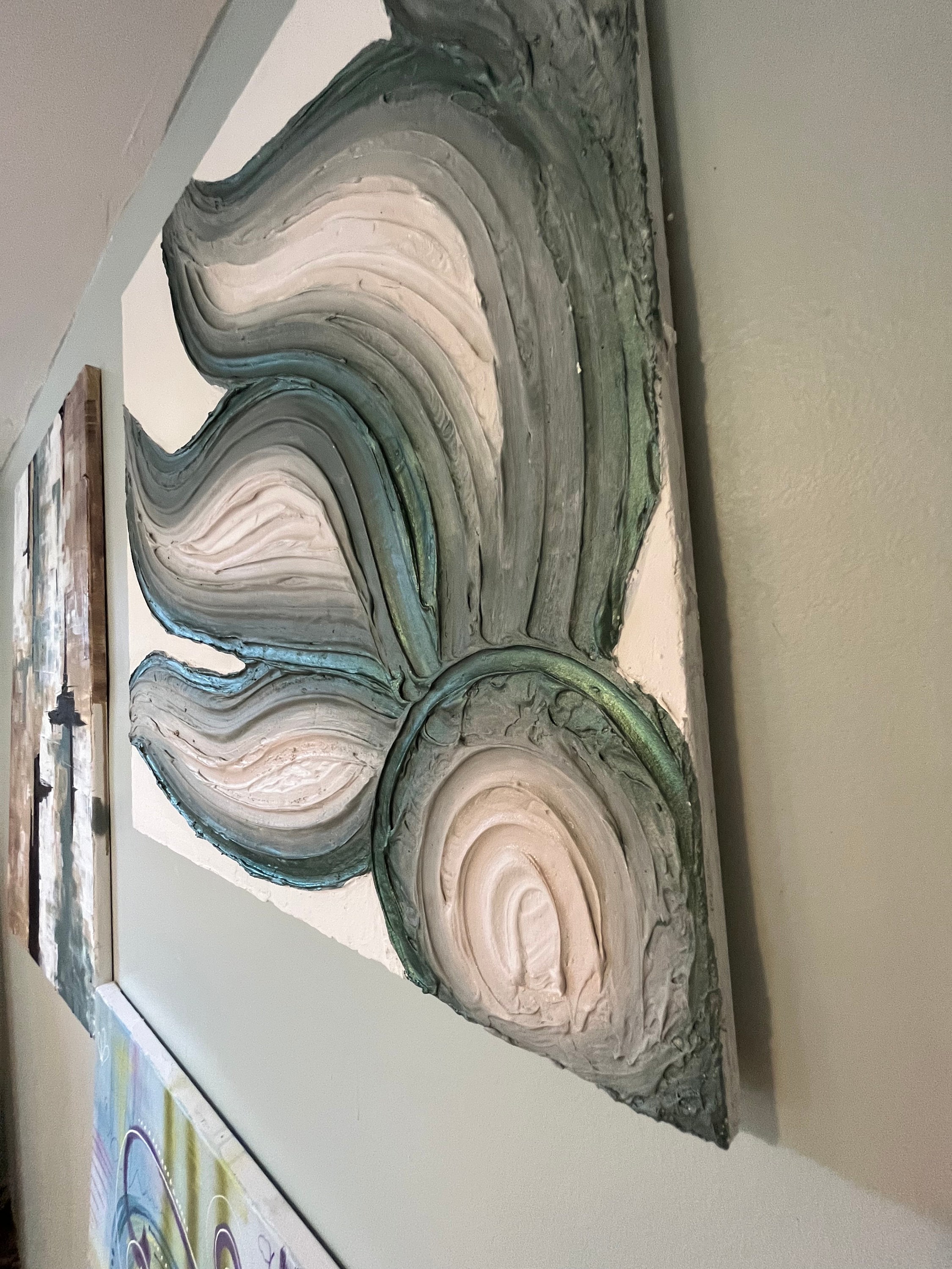 Plaster Art / Textured Art / Spackle Wall Art / Structure Abstract ...