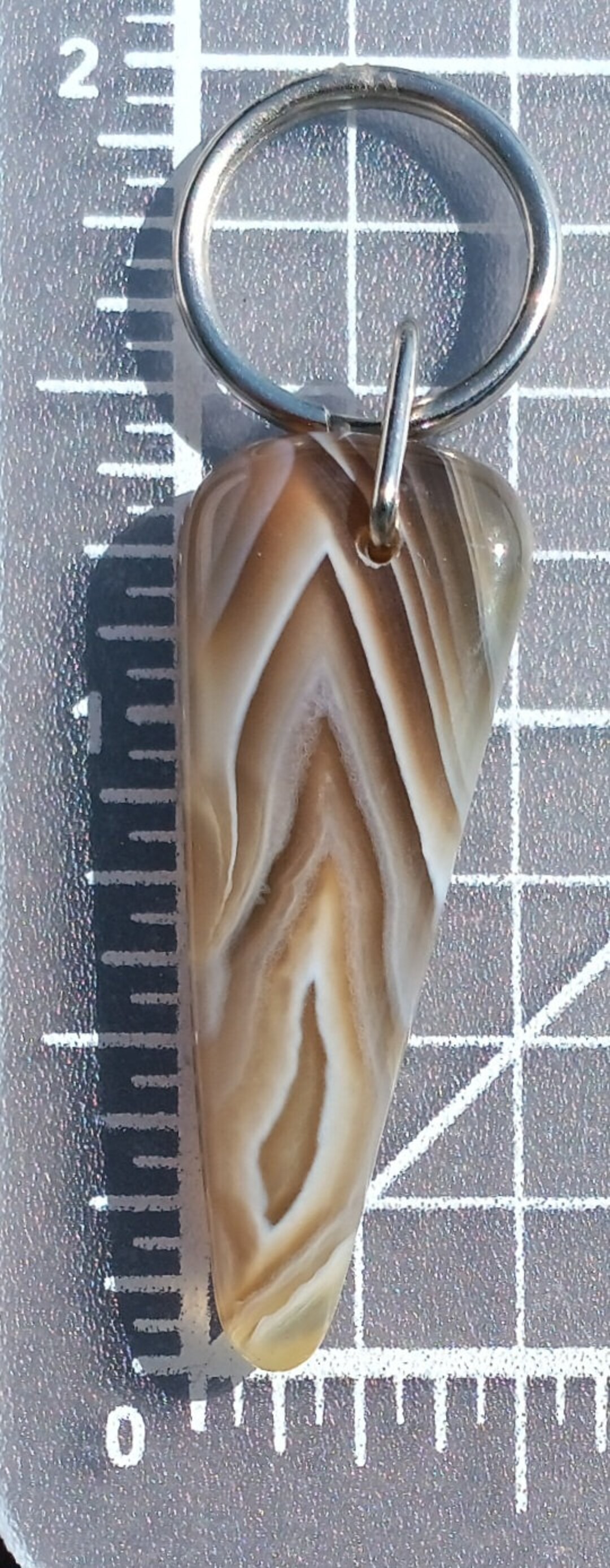 Botswana Agate Pendant/keychain - 5.5 Grams, Handmade Natural Stone ...