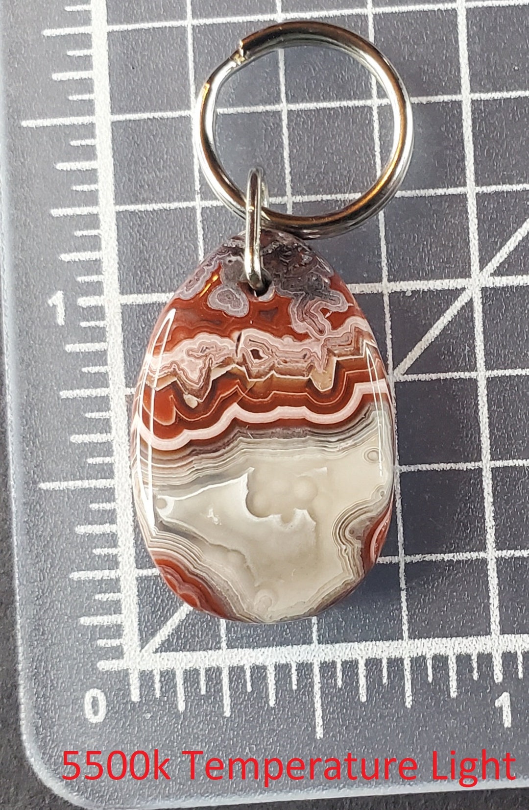 Crazy Lace Agate Pendant/keychain 5.7 Grams, Handmade Natural Stone ...