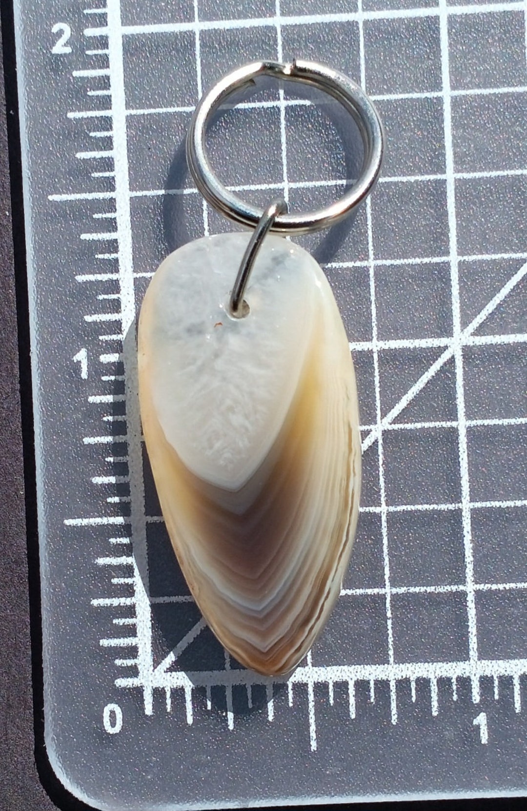 Botswana Agate Pendant/keychain - 7 Grams, Handmade Natural Stone ...