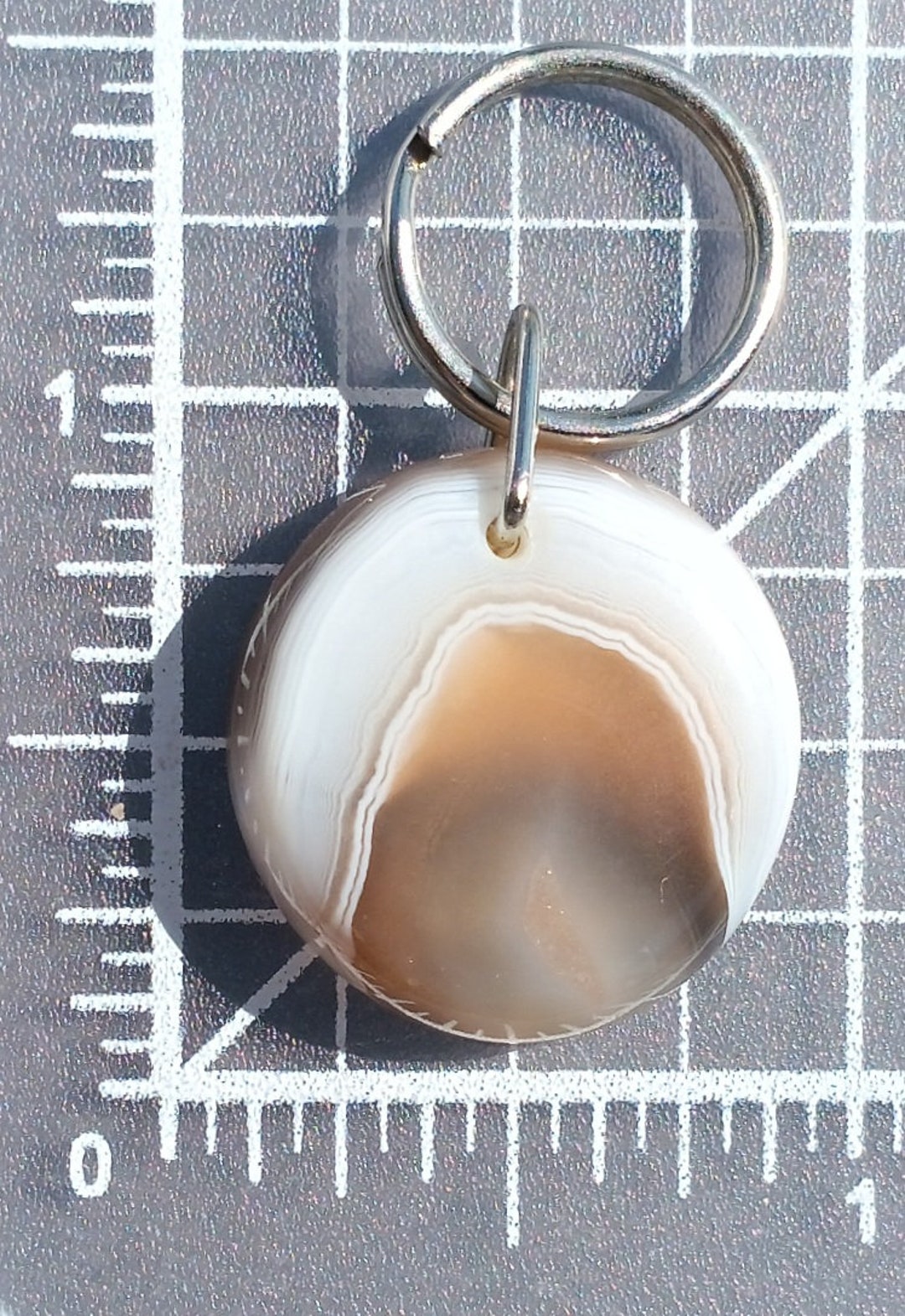 Botswana Agate Pendant/keychain - 6.2 Grams, Handmade Natural Stone ...