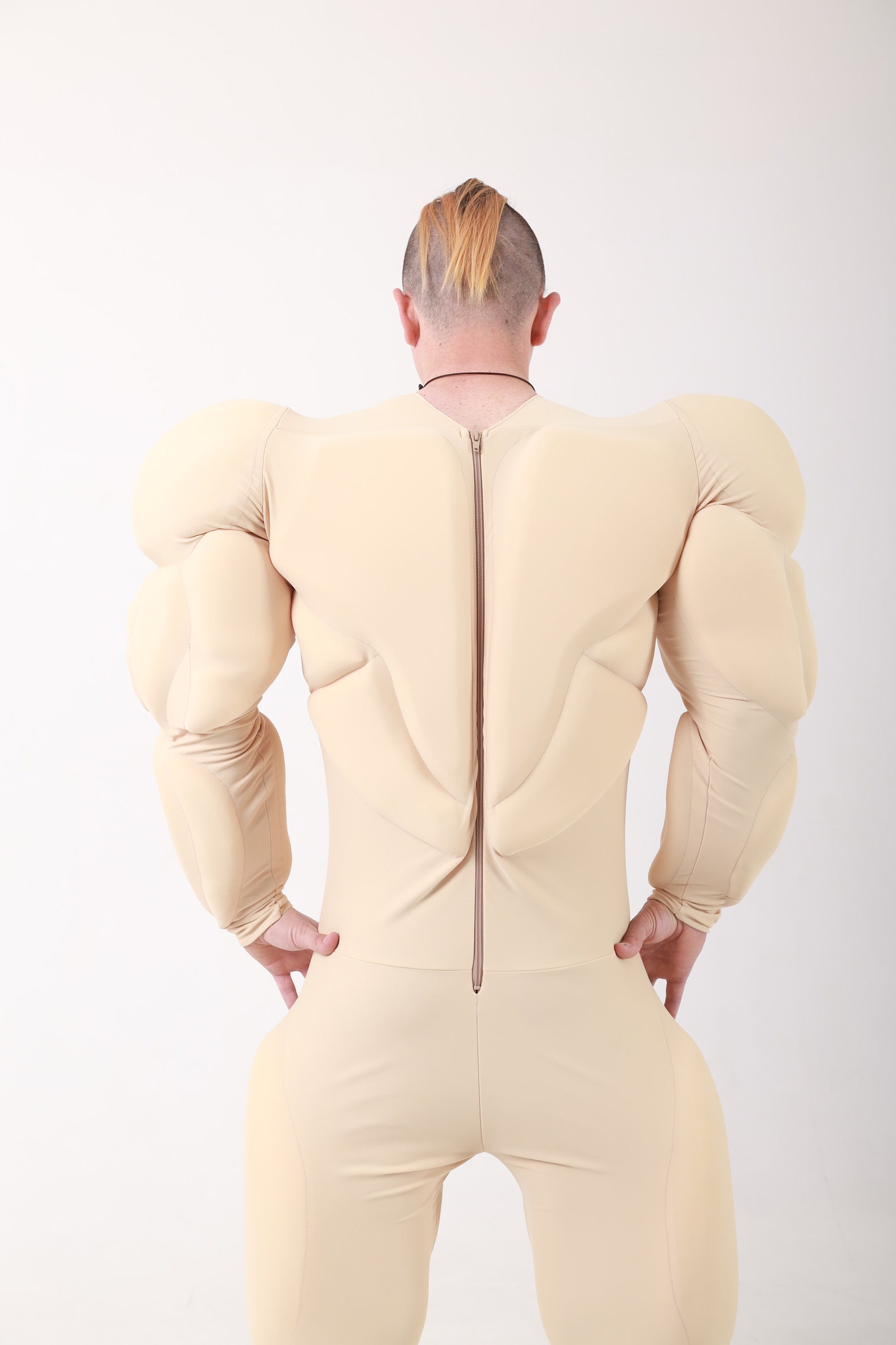 Muscle Suit Beige Costume Cosplay Fake Muscle - Etsy