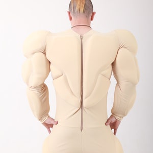 Muscle Suit Beige Costume Cosplay Fake Muscle - Etsy