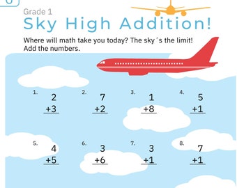 Practice Addition Worksheet Math for Beginners Adding First Grade ...