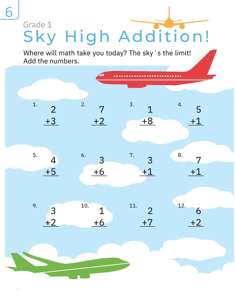 Addition Worksheet for Beginners Homeschool Math Digital Printout - Etsy