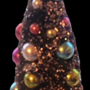 Vintage 1950s Christmas Original Tree With Mercury Glass Christmas ...