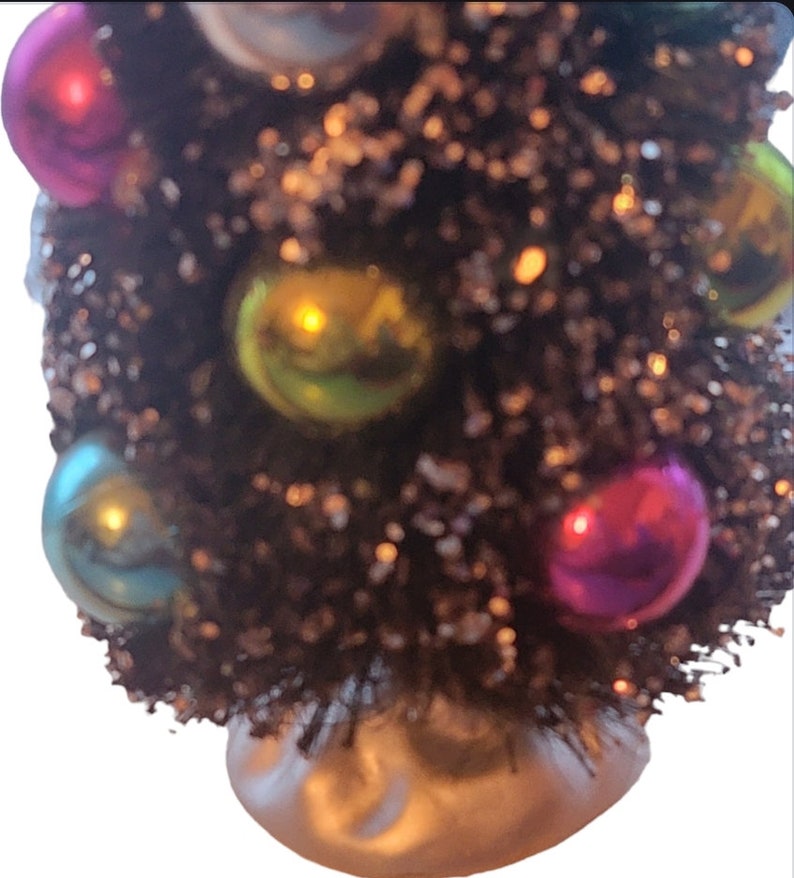 Vintage 1950s Christmas Original Tree With Mercury Glass Christmas ...
