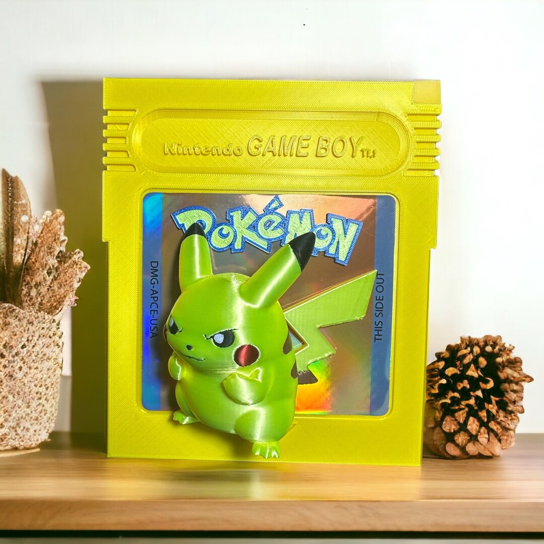 3D Yellow Pokémon Cartridge - Etsy