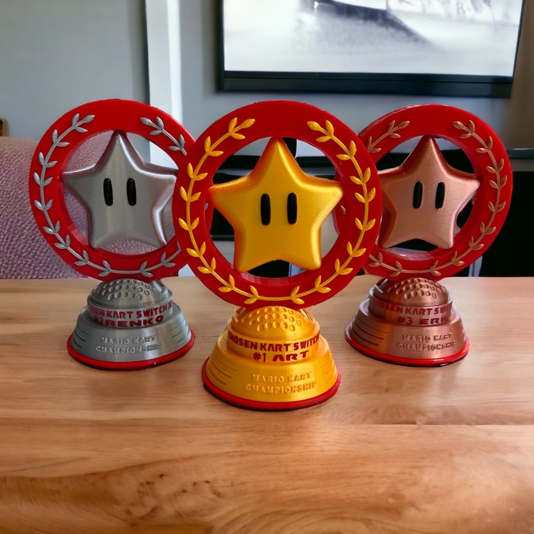Custom Mario Kart Trophies - Etsy