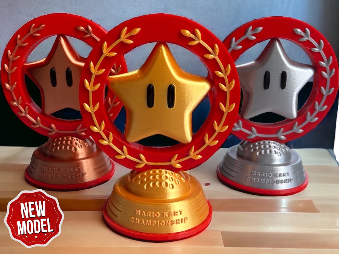 Mario Kart Trophies - Etsy UK