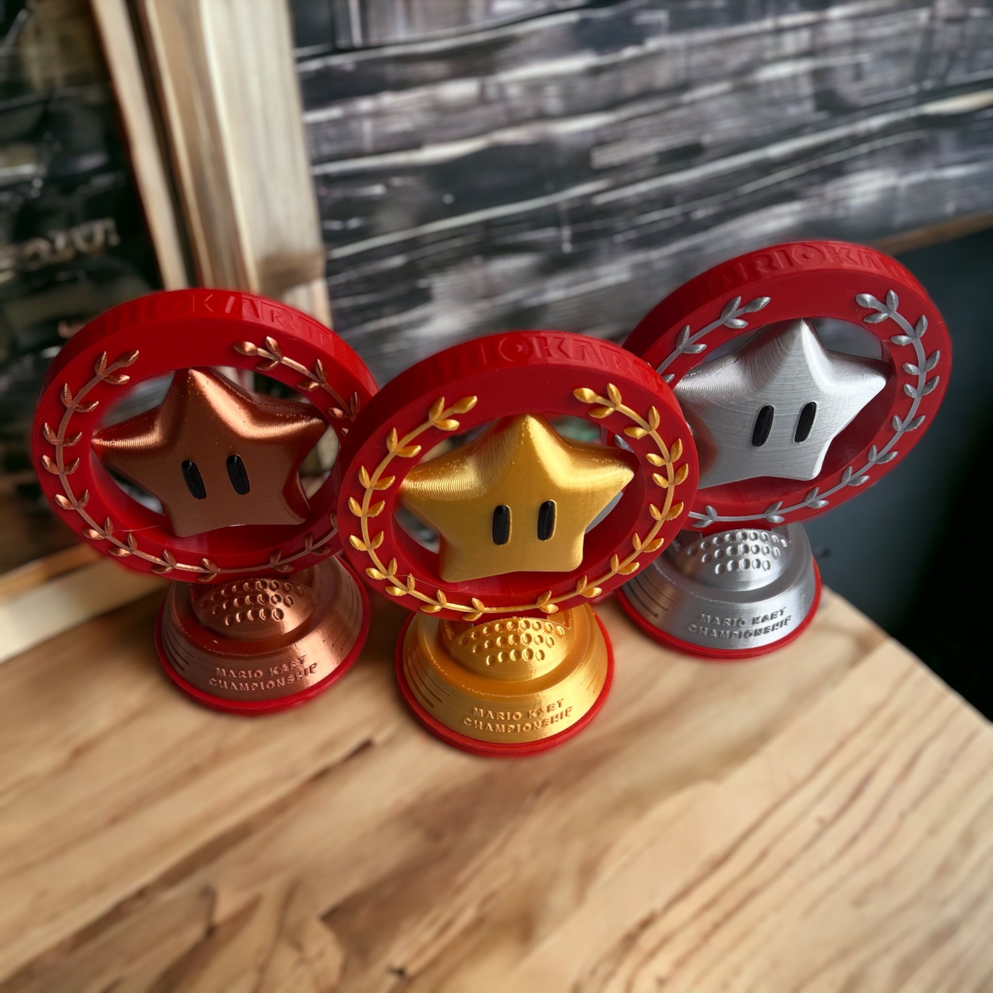Mario Kart Trophies - Etsy UK