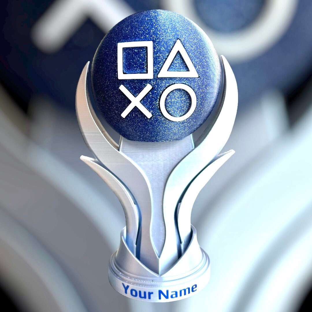 Custom Playstation Platinum Trophy - Etsy