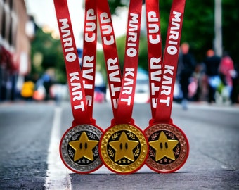 Set of 3 Super Mario Kart Tournament Placement Medals - Etsy
