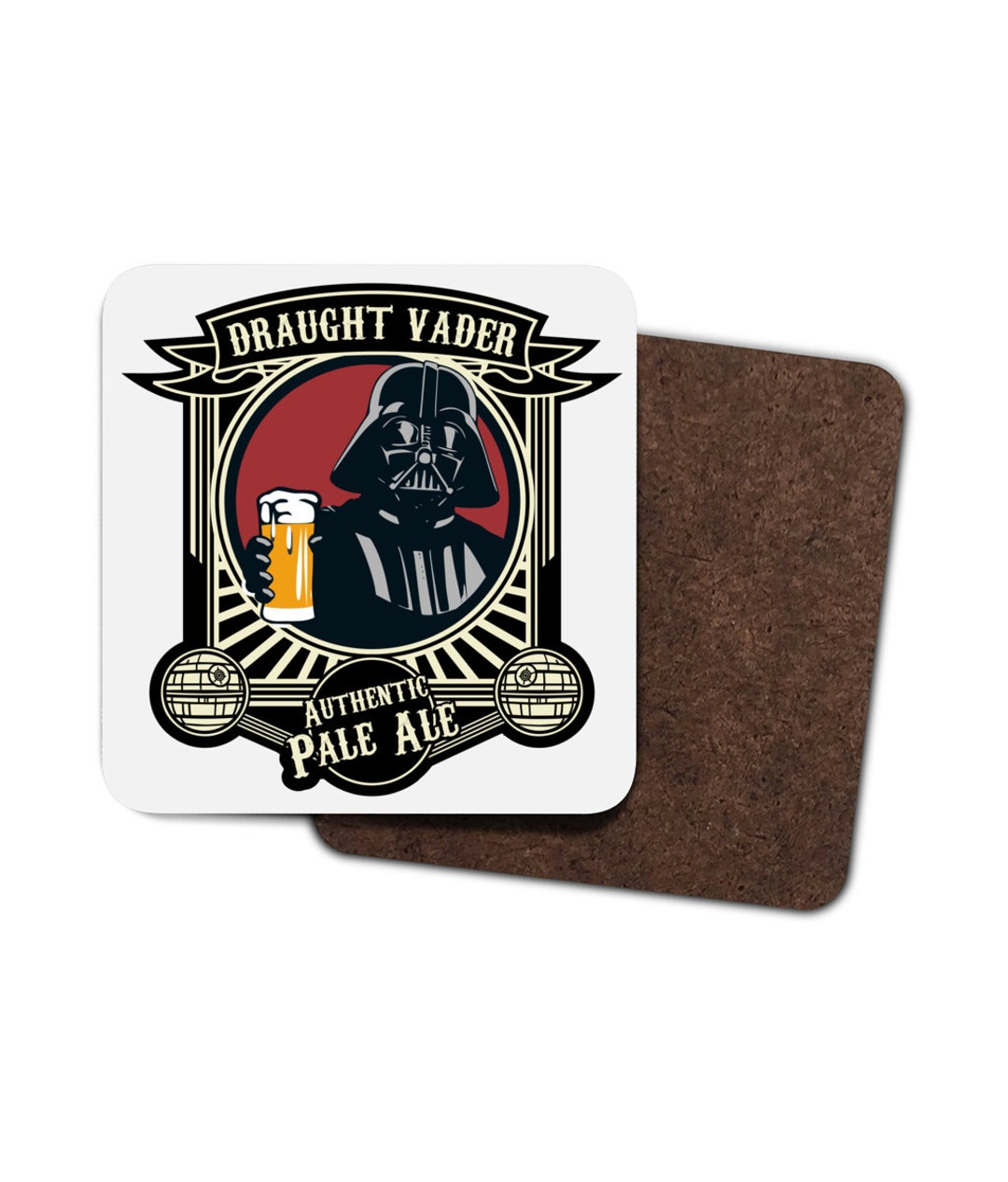 Star Wars Inspired Draught Vader Single Hardboard Coaster - Etsy