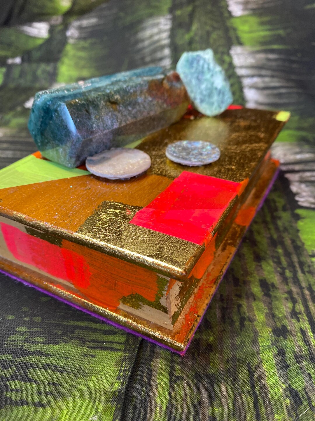 Magical Book-shaped Wooden Spell Box for Dreams and Manifesting One’s ...