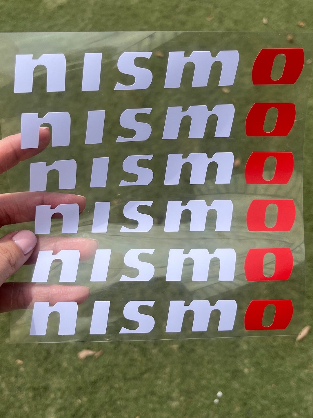 2 Pack Custom Made Jdm Logo 350Z 370Z GTR R32 R33 R34 White and Red or ...