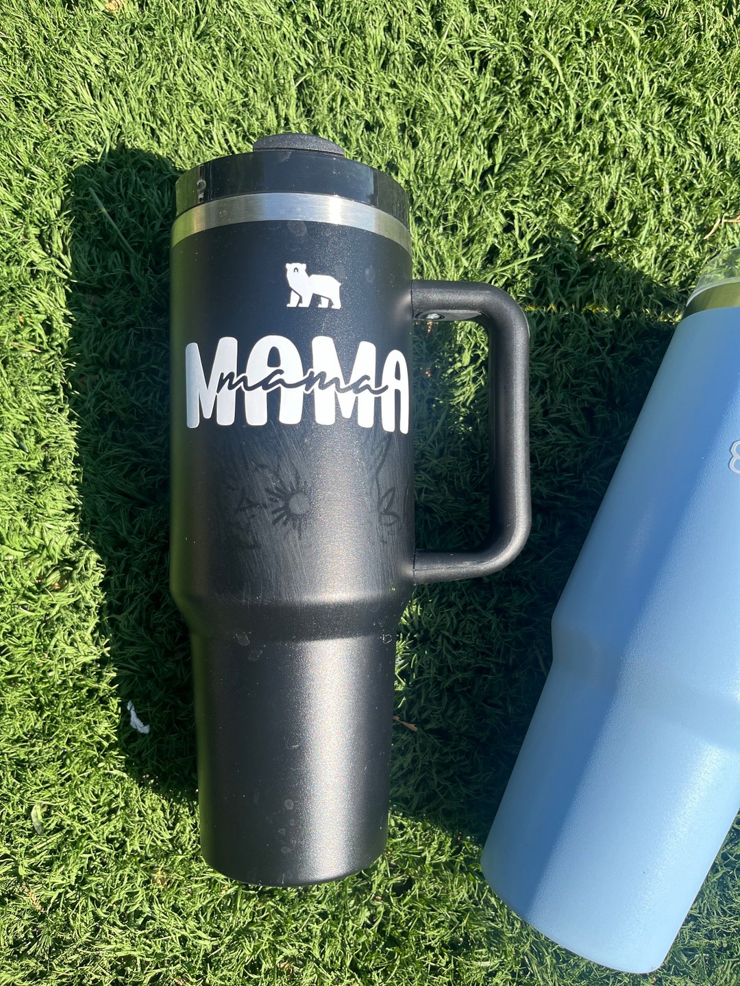 Mama Mom Outline Cursive Name Vinyl Decal Accessories for Stanley ...