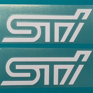 Holographic Silver Red Accessories for Su Baru WRX STI 2 Pack Car Logo ...