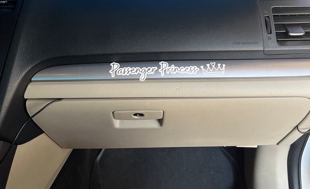 Passenger Princess With Crown 7 Car Vinyl for Dashboard or Mirror or ...