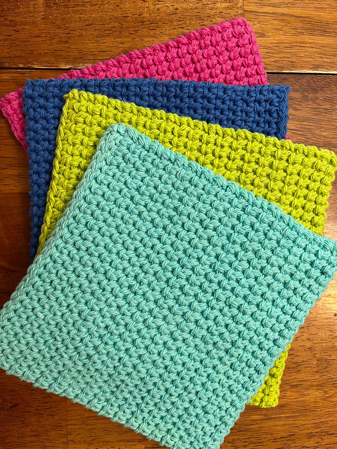 Bright Colors Crochet Hot Pad - Etsy