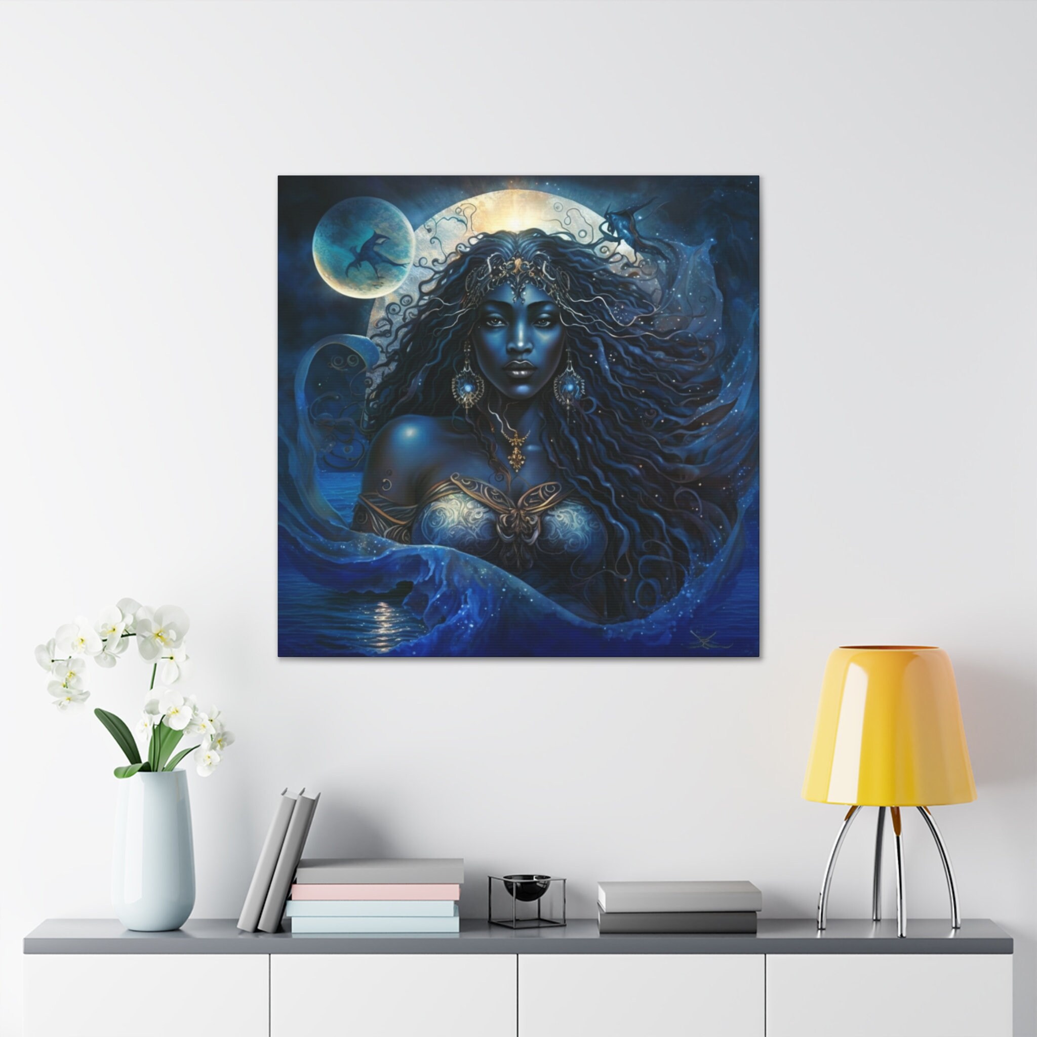 Canvas Goddess Yemaya Ready to Hang Wall Art - Etsy