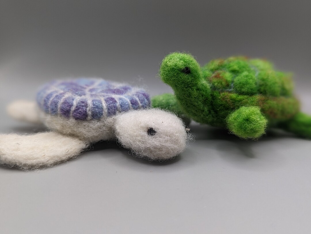 Needle Felted Turtles - Etsy