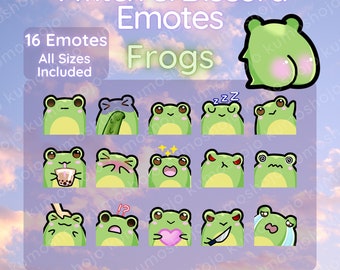 Animated Frog A Emote Overlay Asset Digital Sticker for Twitch ...