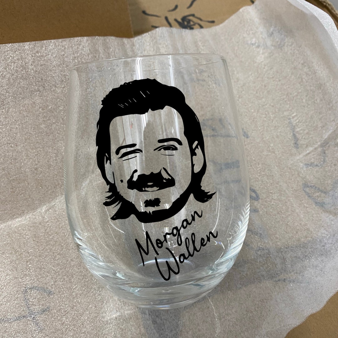Morgan Wallen Tumbler, Last Night We Let the Liquor Talk, Libbey Wine ...