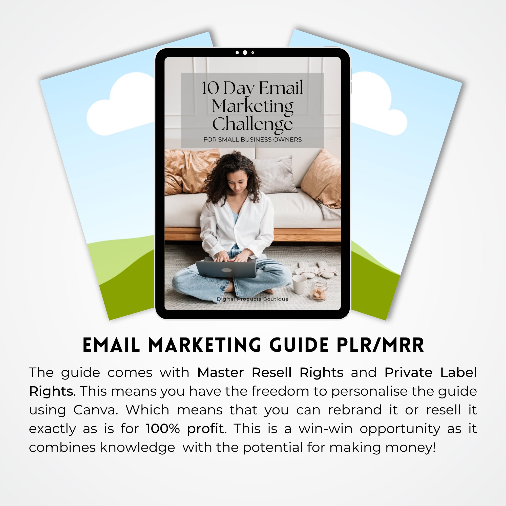 10 Day Email Marketing Challenge Digital Product Email Marketing Guide Master Resell Rights DFY ...