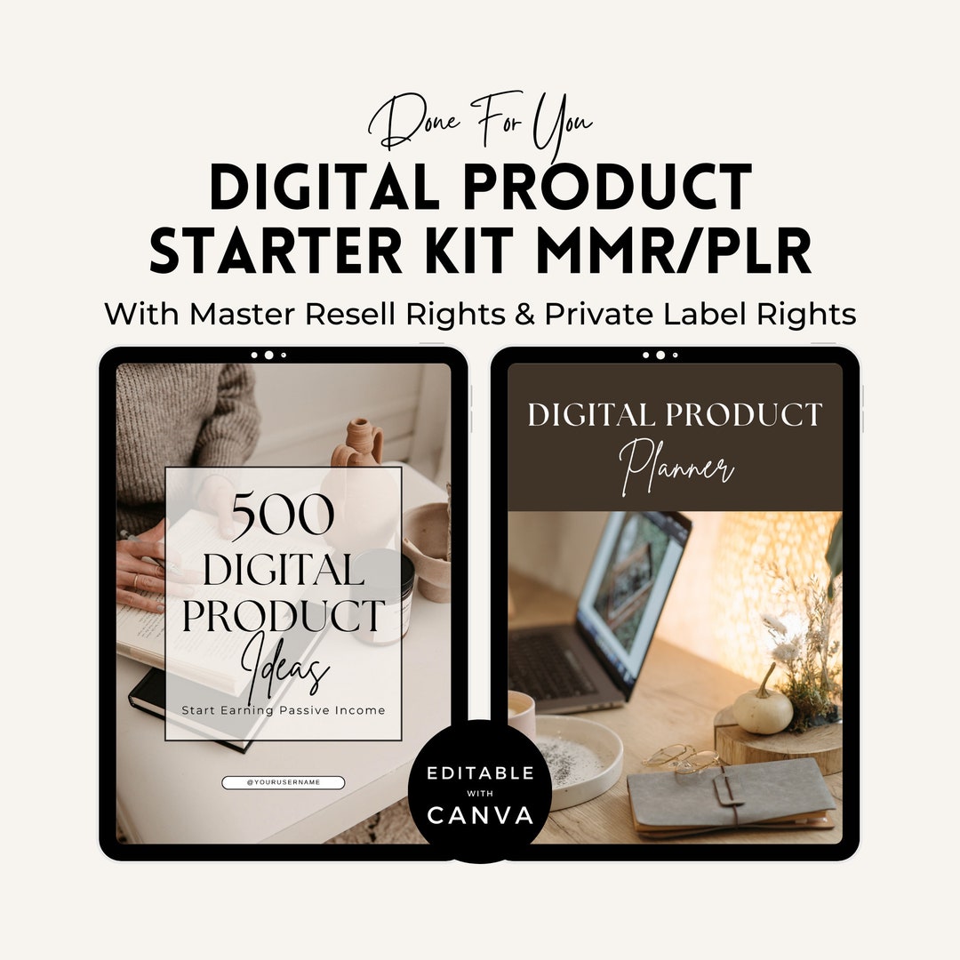 Digital Product Starter Kit With Master Resell Rights (MRR) and Private ...