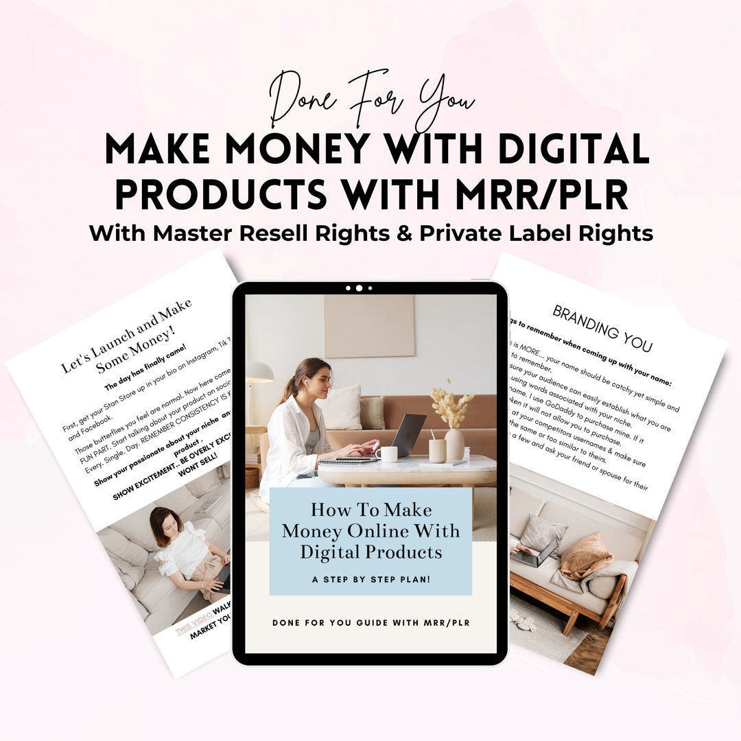 How to Sell Digital Products Guide With Master Resell Rights and Private Label Rights Done for ...