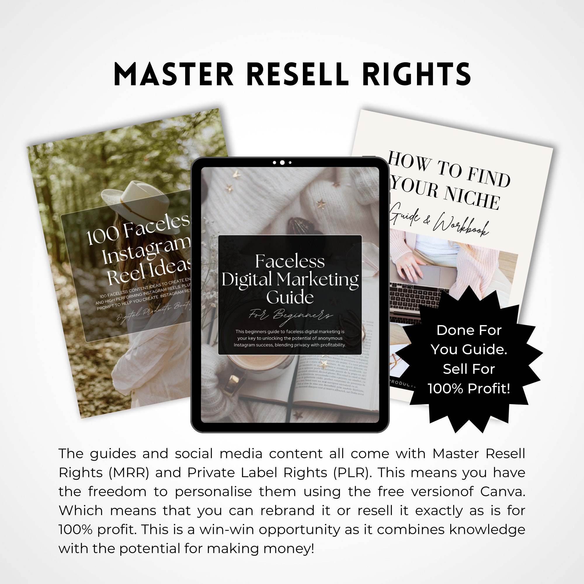 Simply Passive MRR & PLR Digital Marketing Course Faceless Marketing ...