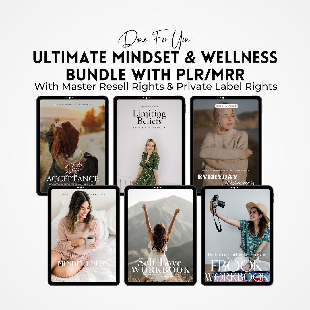 The Mindset Wellness Bundle | 6 Growth Guides & Workbooks | Master ...