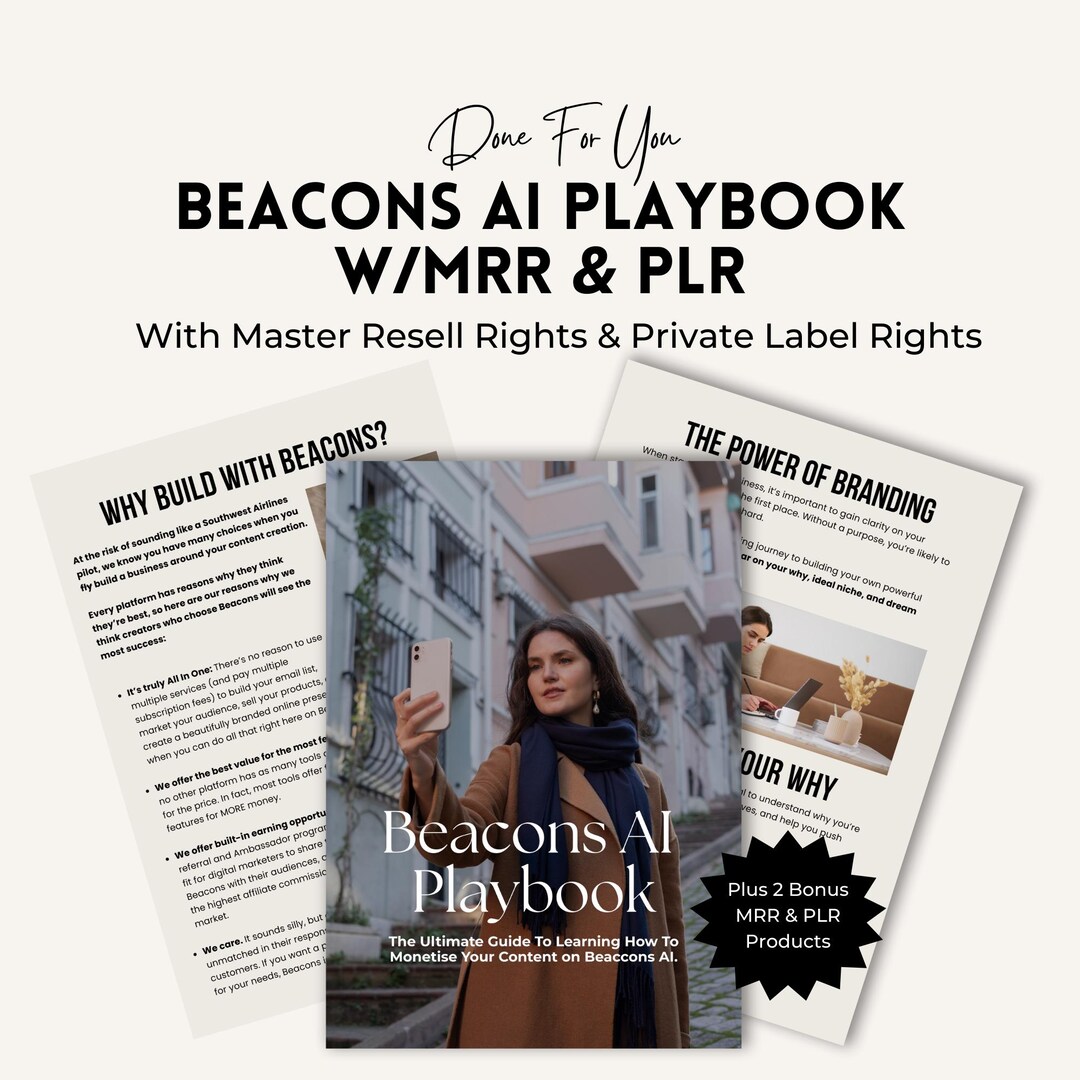 Guide Beacons AI : monétiser le contenu, MRR DPP (livre électronique ...