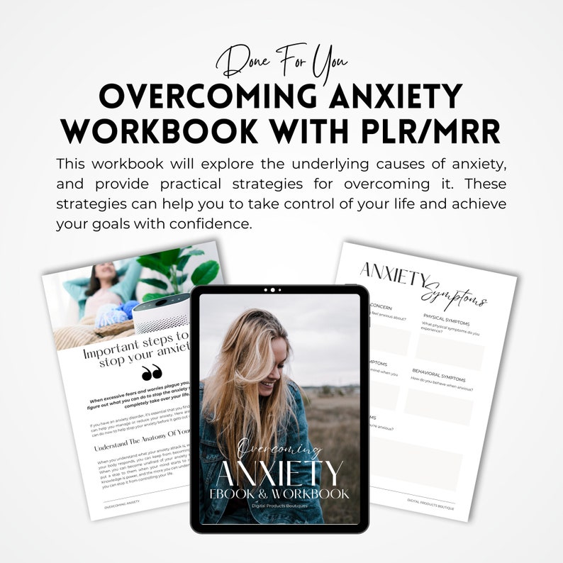 Overcoming Anxiety Ebook & Workbook: Self-therapy Guide (MRR) - Etsy