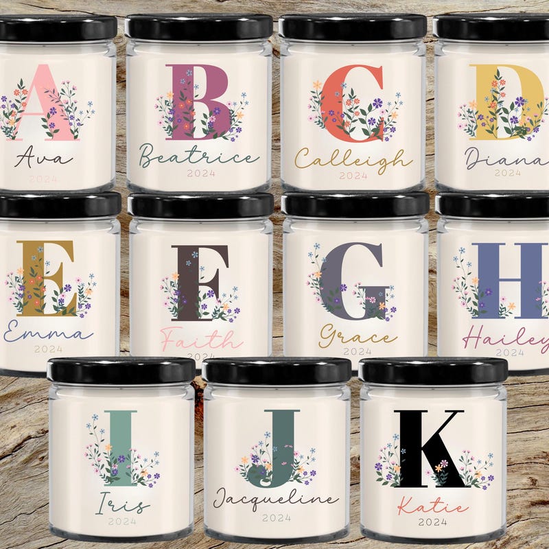 Monogram Candle - Etsy