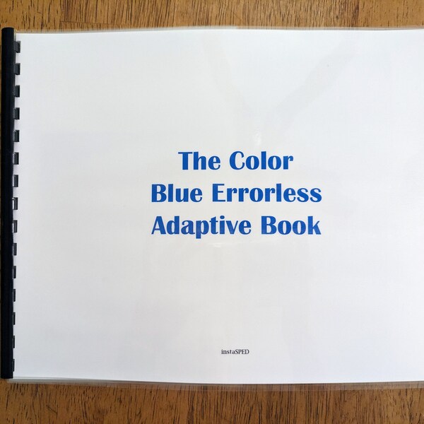 Errorless Book - Etsy