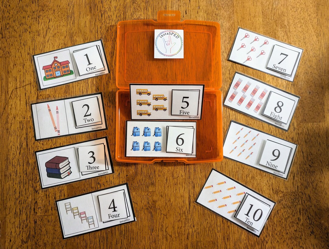 Back to School Counting Task Box - Etsy