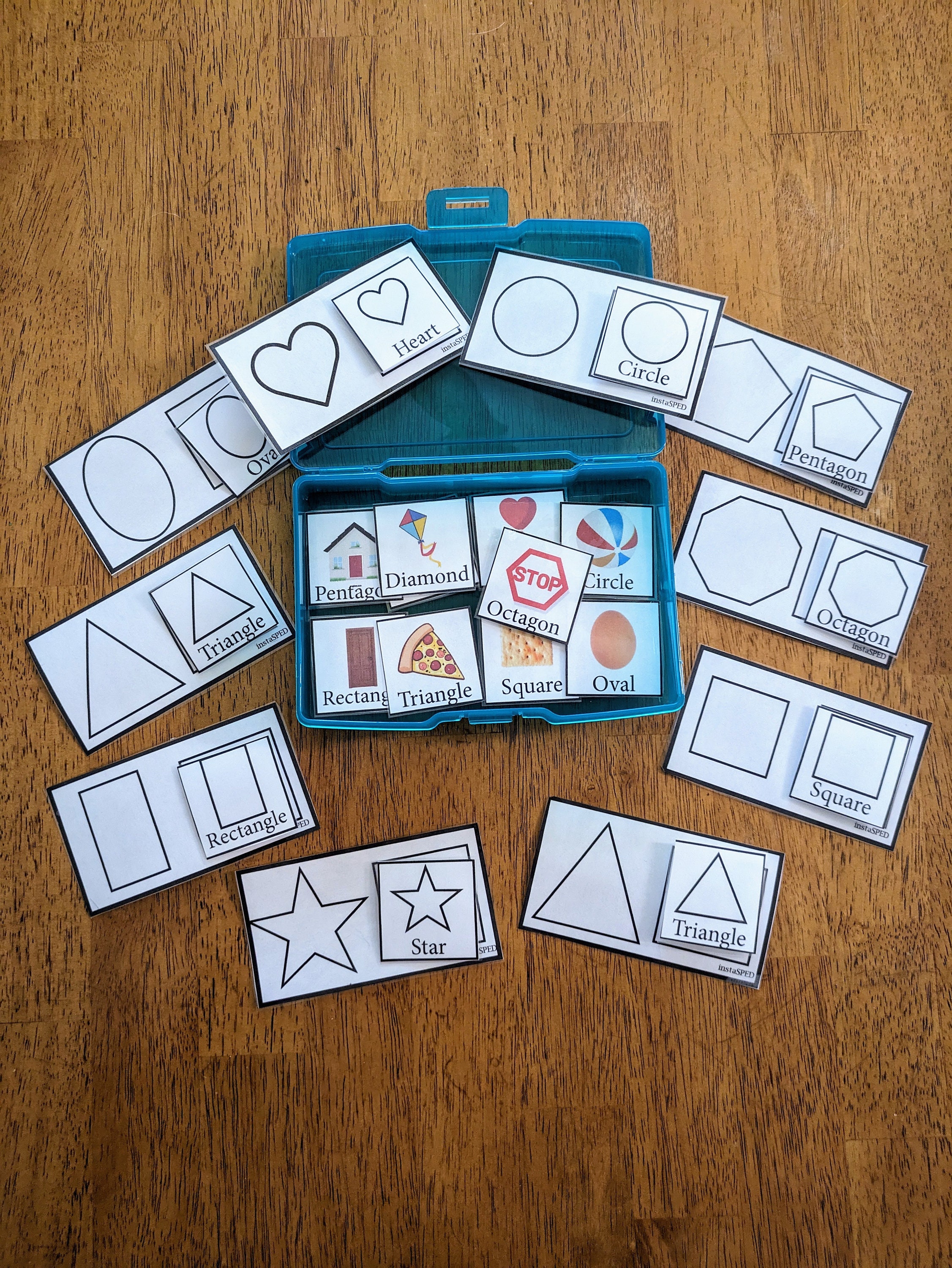 Shape Matching Task Box, 2 Levels - Etsy