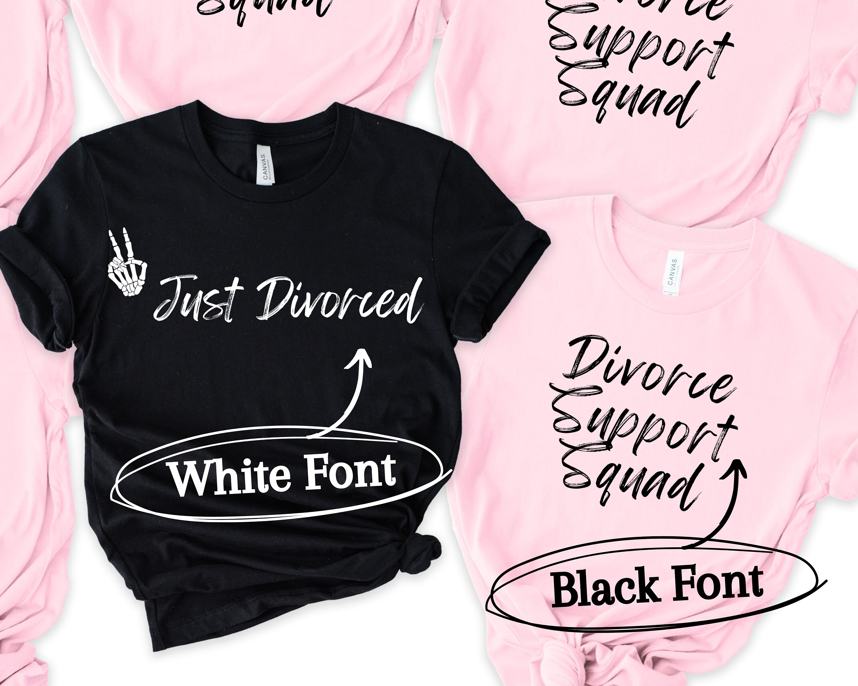 Matching Divorced Party Shirts Just Divorced Tee Funny Divorce Gift ...