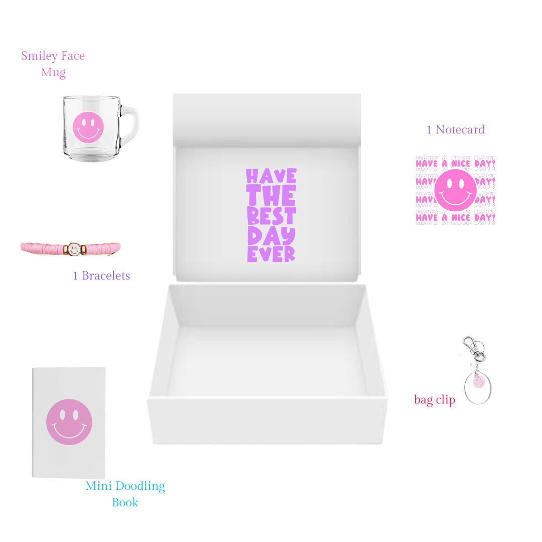 Happy Box | Girl Gift Box | Smiley Face | Gift Box for Girls | Tween ...