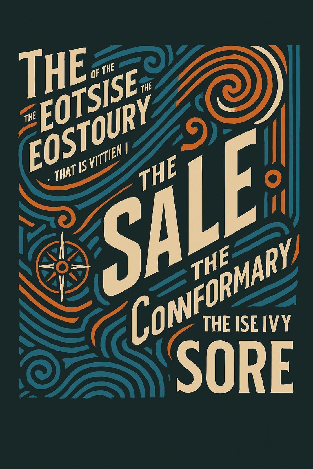 Modern Abstract Wall Art, Abstract Typography Art Print - "eostise ...