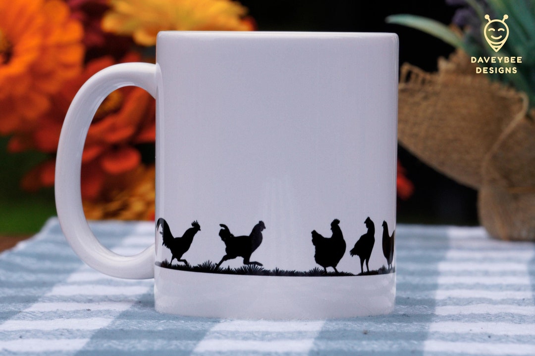 Chicken Coffee Cup - Gift for Backyard Chicken Owners - Farmhouse Style ...