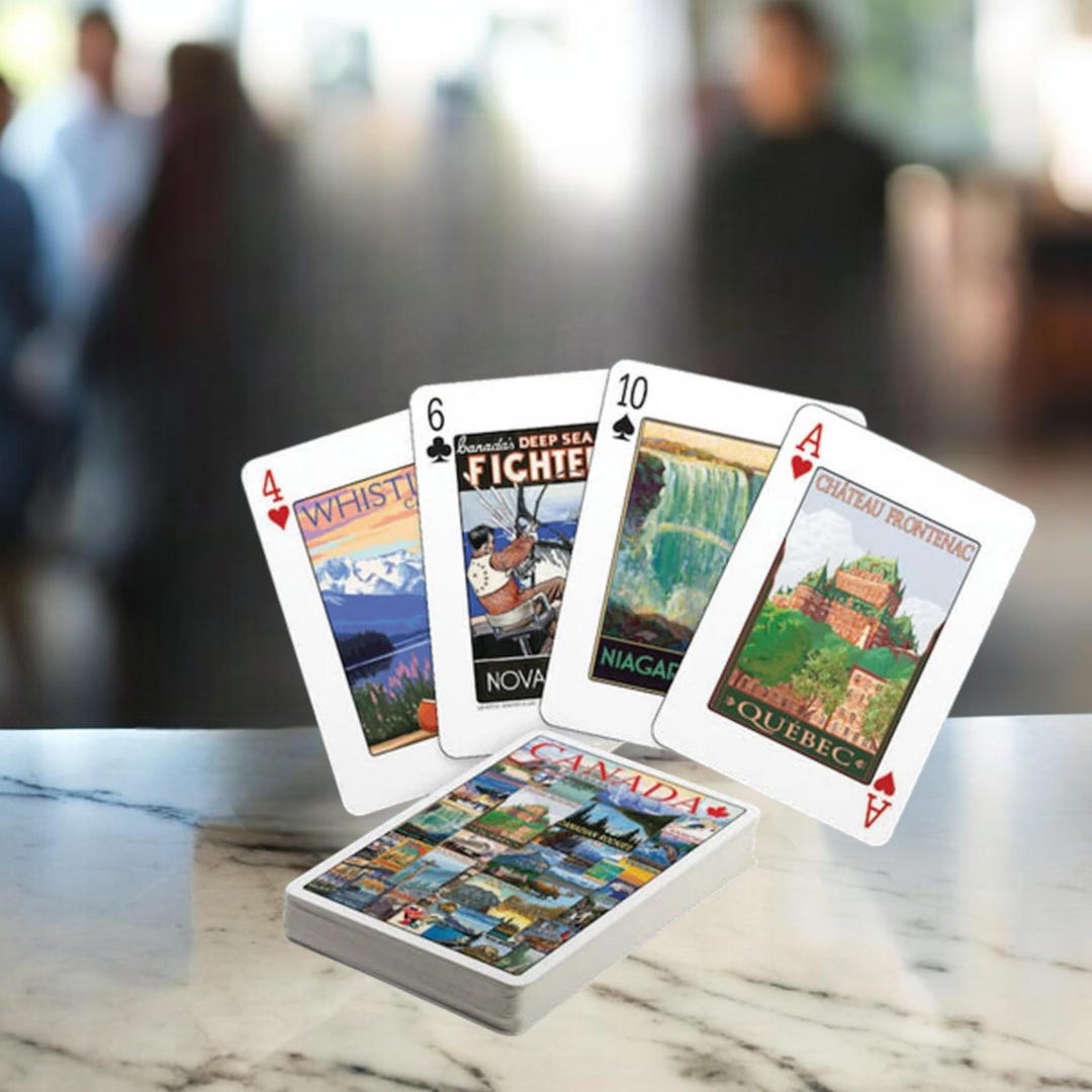 Travel to Canada – 54-card Playing Deck, Collectible Poker Cards, Board ...